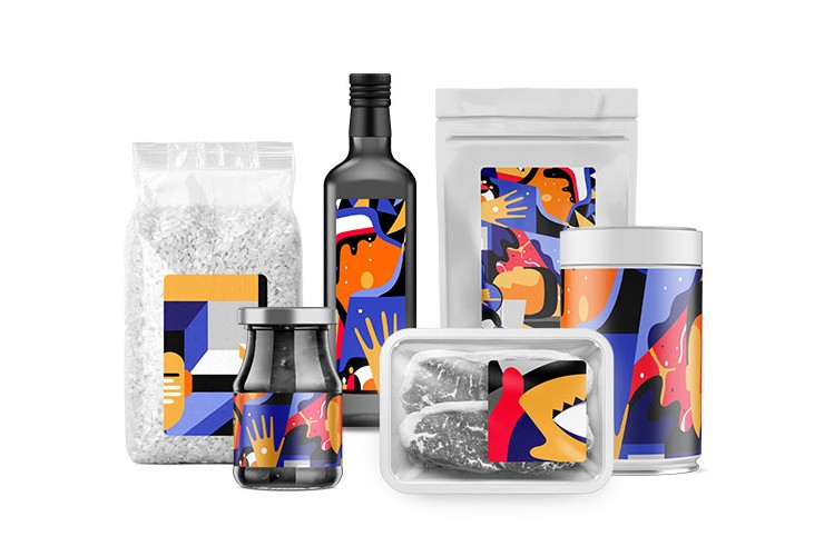 Etiquetas en rollo para alimentos personalizadas